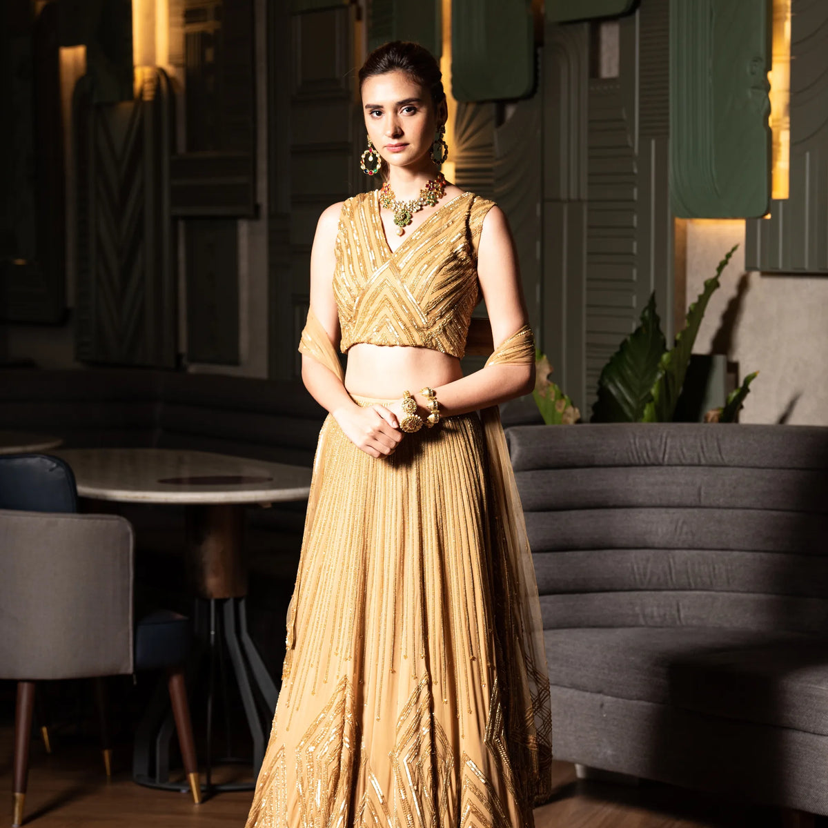 Mehreen Lehenga Set – Midushi Bajoria Label